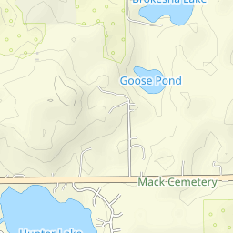 Stone Lake Topo Map IN, Lagrange County (Middlebury Area)
