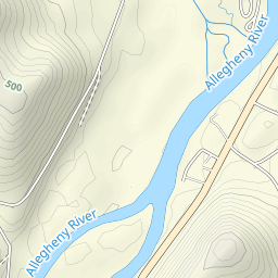 Brokenstraw Creek Topo Map PA, Warren County (Youngsville Area)