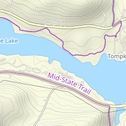 Cowanesque Lake Topo Map PA, Tioga County (Tioga Area)