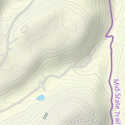 Cowanesque Lake Topo Map PA, Tioga County (Tioga Area)