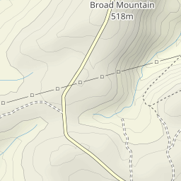 Broad Mountain Topo Map PA, Schuylkill County (Shenandoah Area)